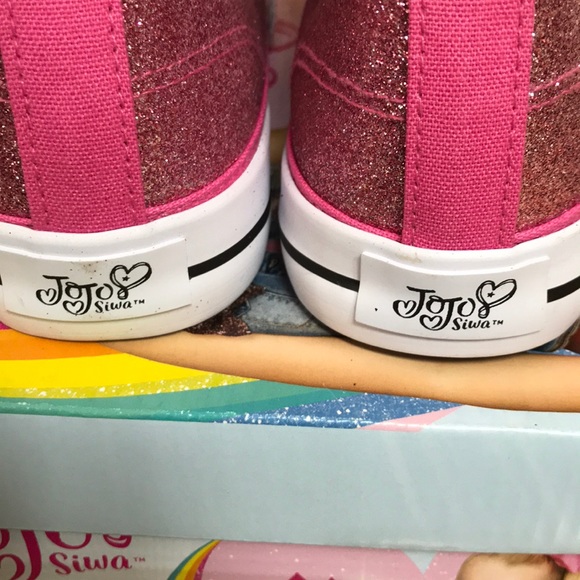 JoJo Siwa | Shoes | Jojo Siwa Nwt Pink Sparkle High Top | Poshmark